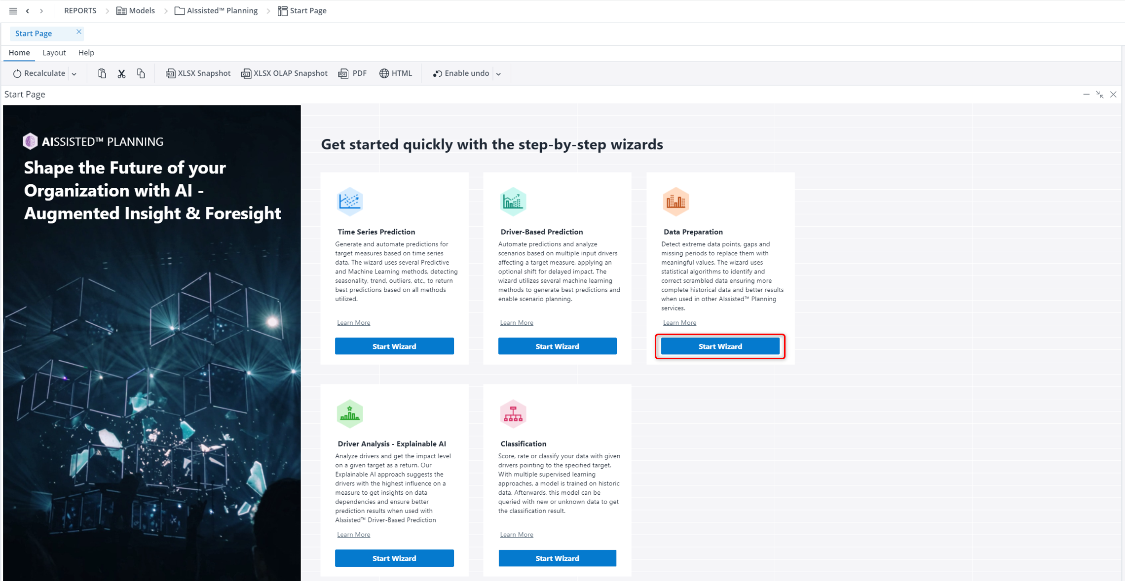 AIssisted™ Data Preparation Wizard