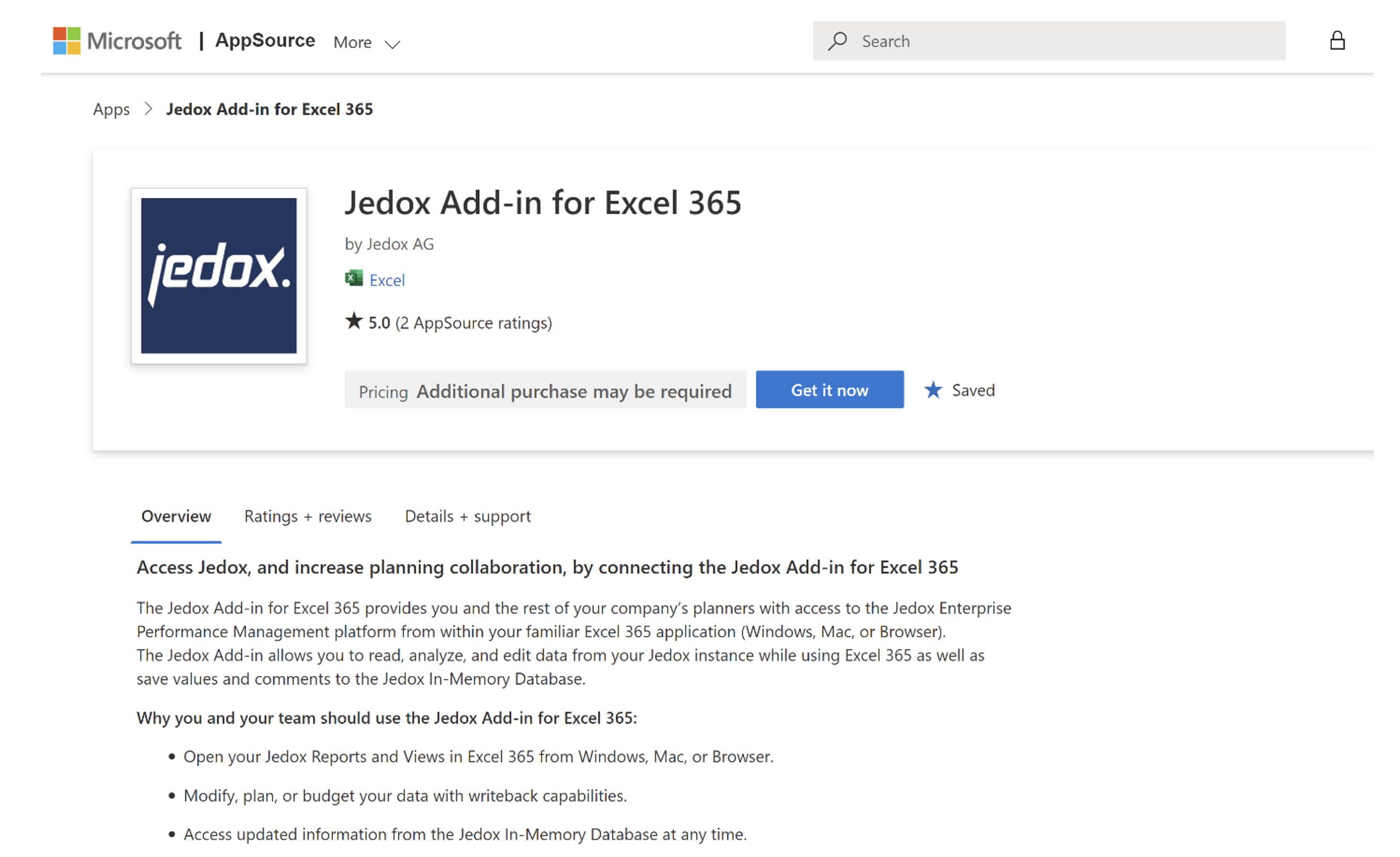 Quickstart with Add-in for Excel 365