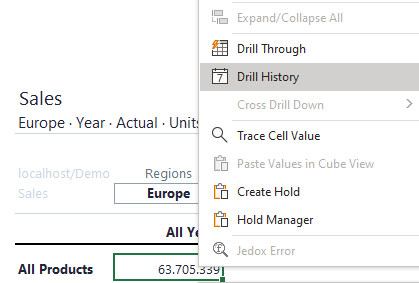 Jedox Ribbon in Excel COM Add-in