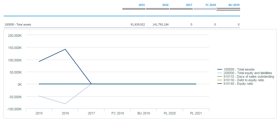 Balance Sheet Time Series Report