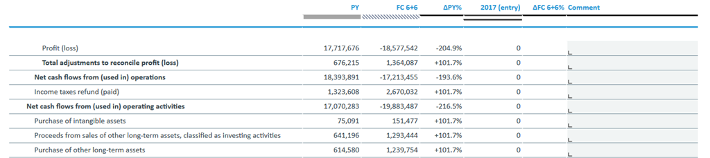 Cash Flow Budget Report