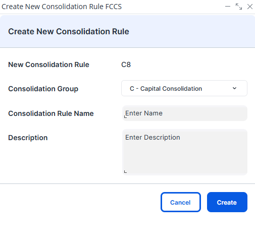 Consolidation Rules Report