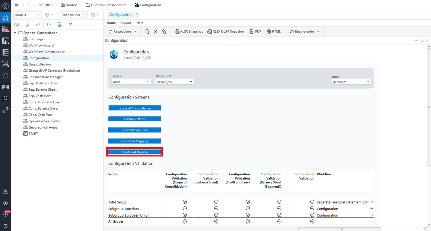 Investment Register Business Logic