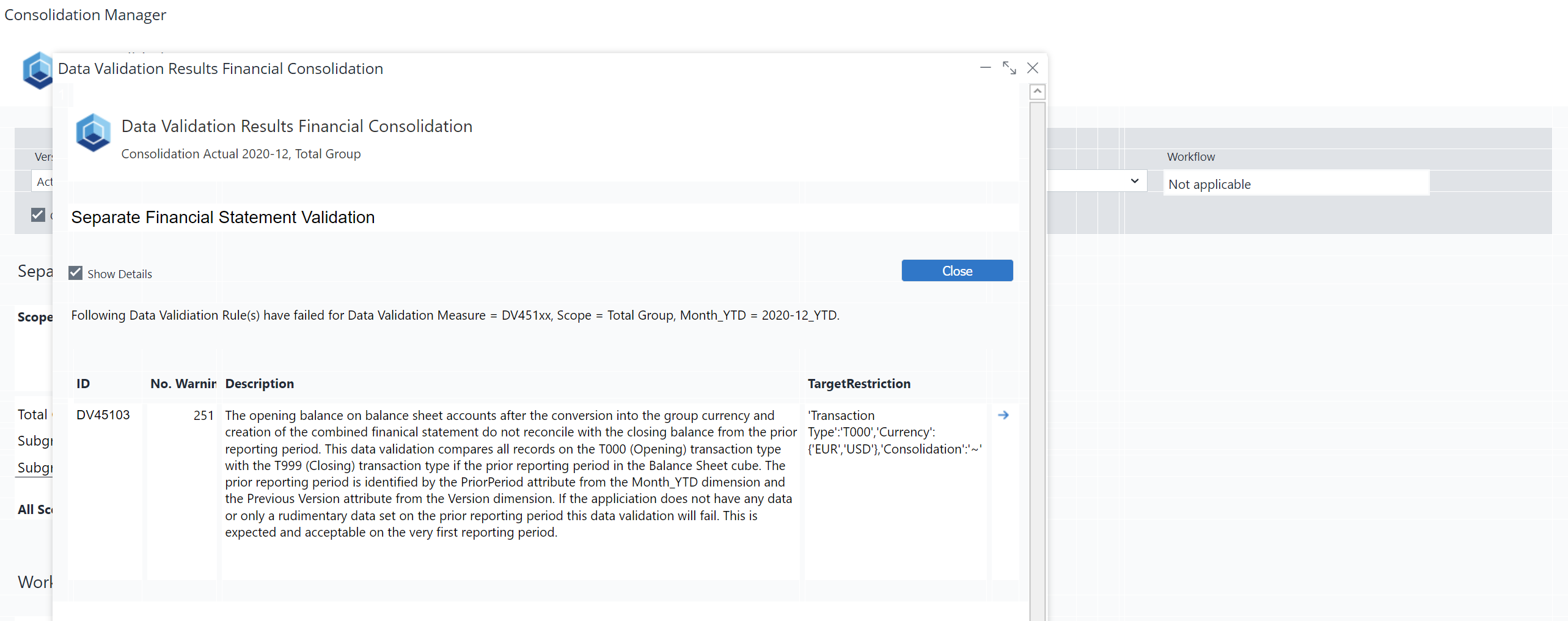 Balance Sheet_Measure Dimension