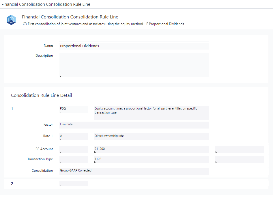 Consolidation Rule Lines and Consolidation Functions - Including Reports