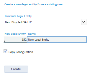 Legal Entity Administration Report
