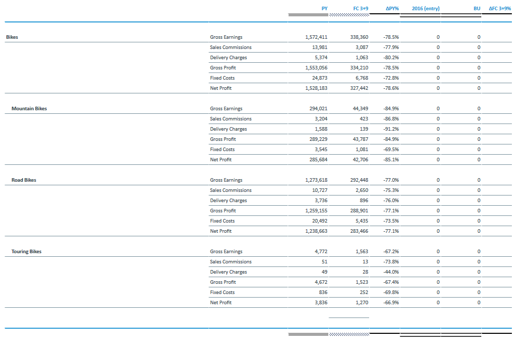 Sales Costs and Contribution Margin Report