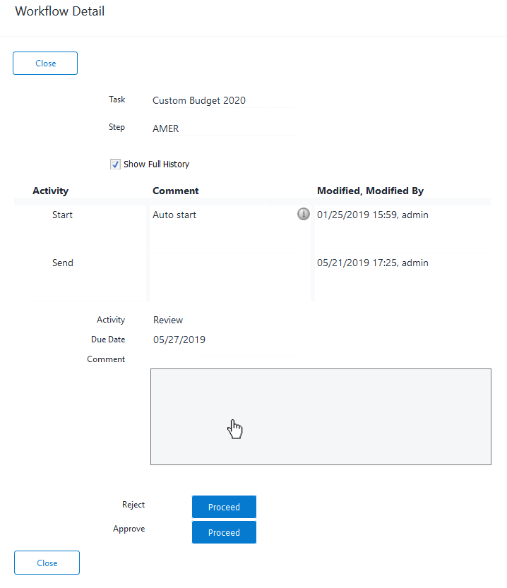 Workflow Detail Form