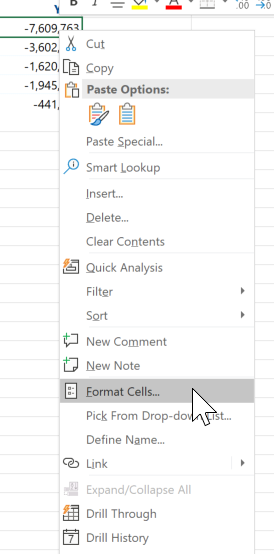 Formatting Cells in Jedox Web