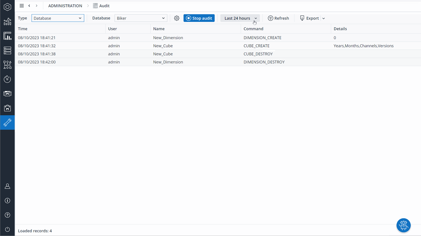 Viewing Audit Logs