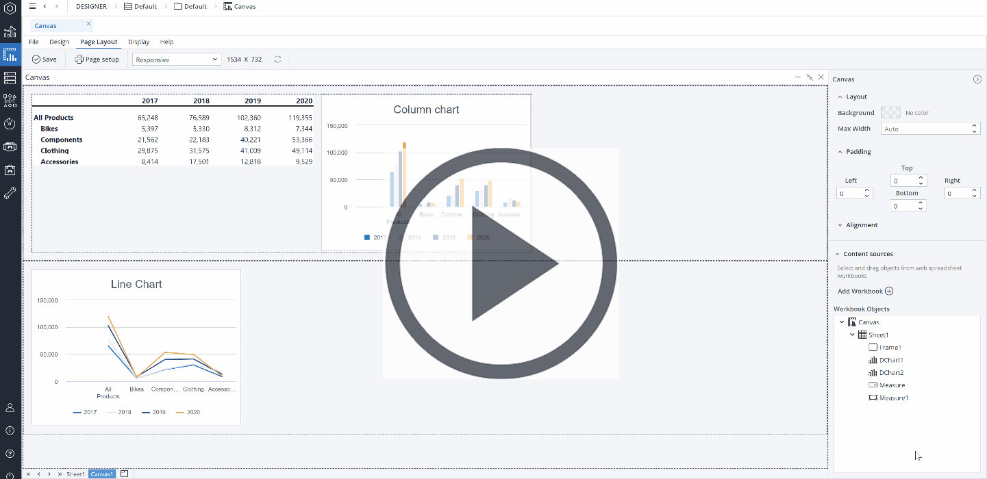 Canvas Report Preview