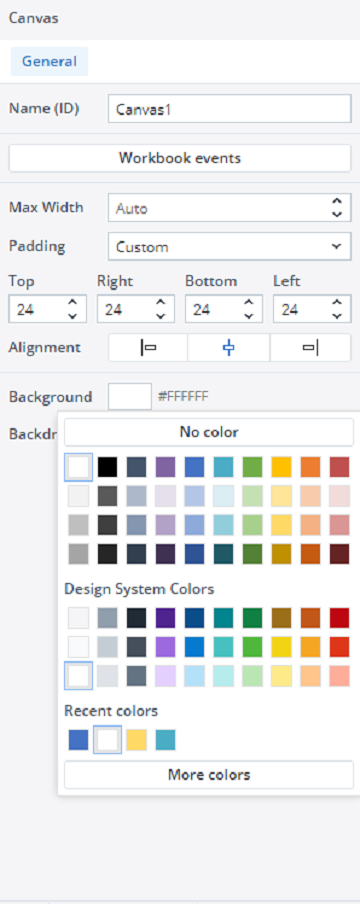 Formatting and Styling the Canvas