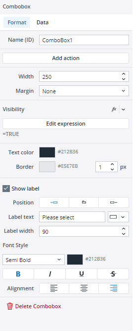 Canvas Native Combobox