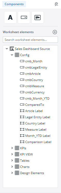Adding Web Spreadsheet Workbooks Components to Canvas