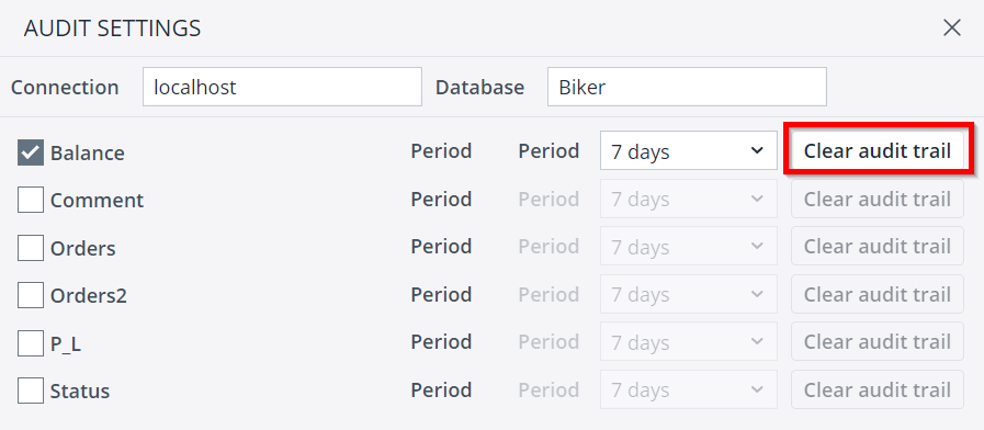 Activating Audit in Jedox