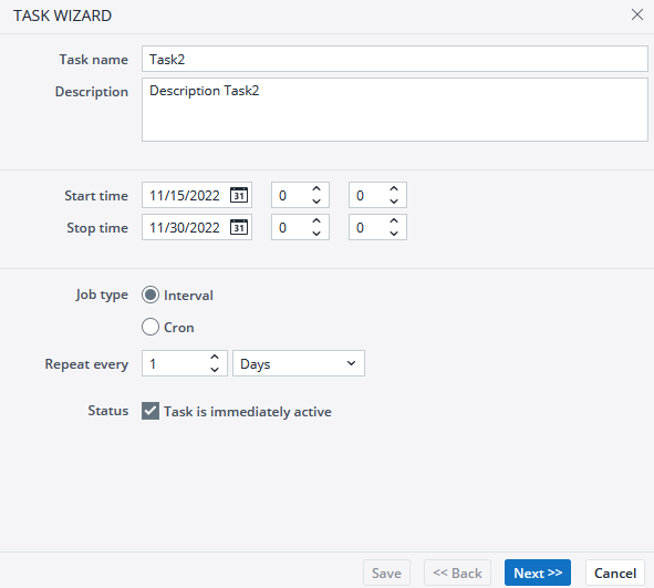 Scheduler Trigger Types